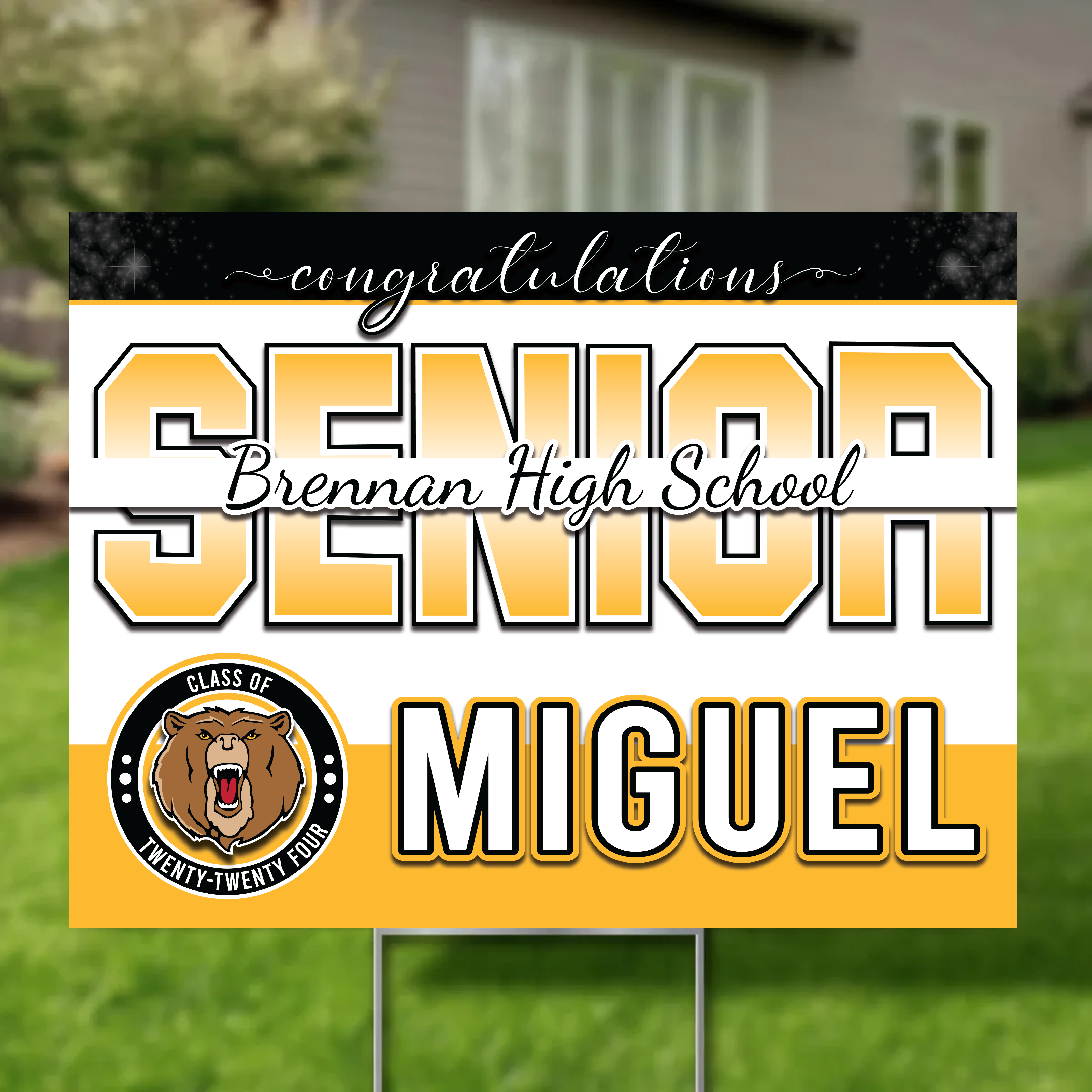 Yard Sign - Congratulations Senior - A1 Sports Center