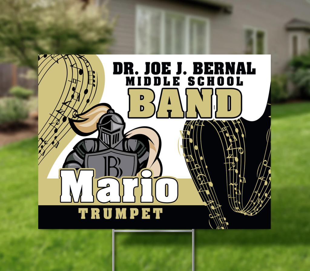 Bernal Band Yard Sign - A1 Sports Center