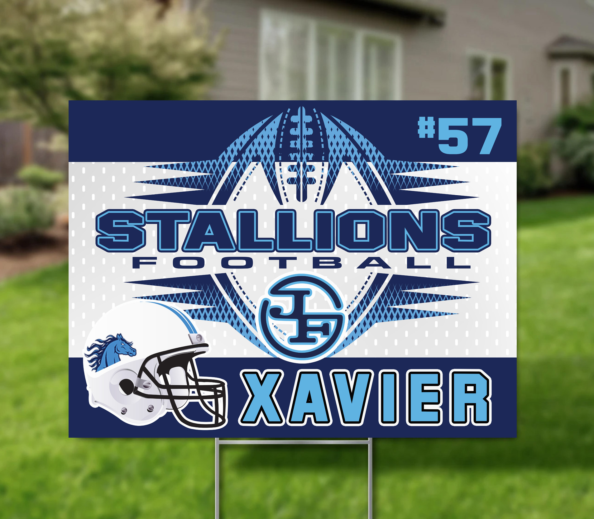 Football Field Yard Signs GoSports Football Field Yard Line Markers